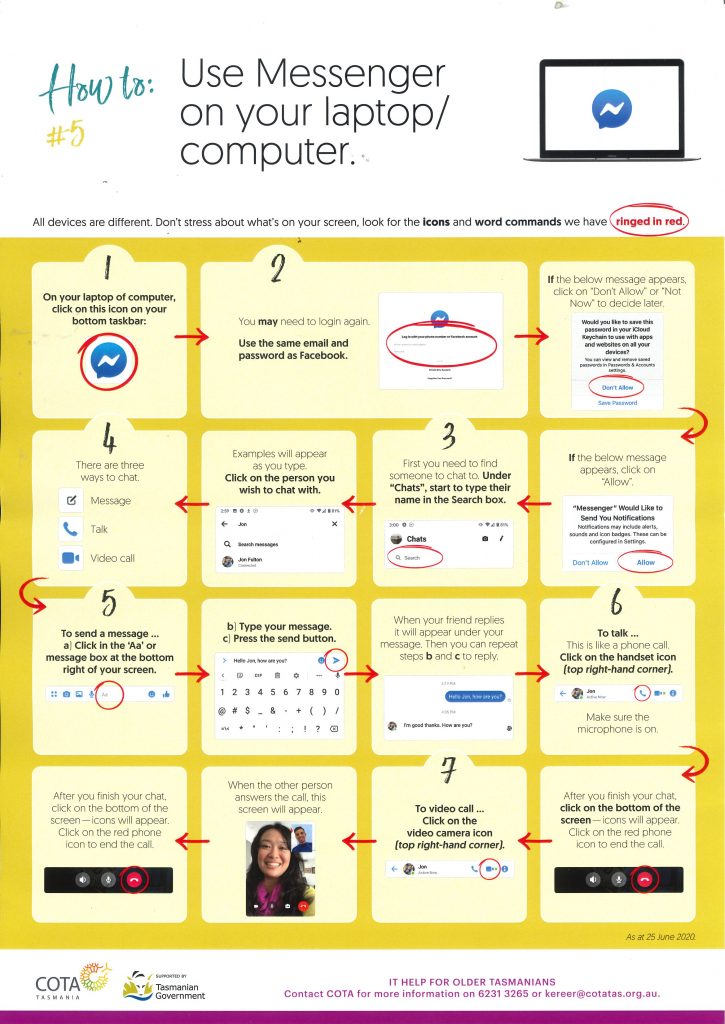 How to Use Messenger on your laptop/computer – St Helens Neighbourhood ...
