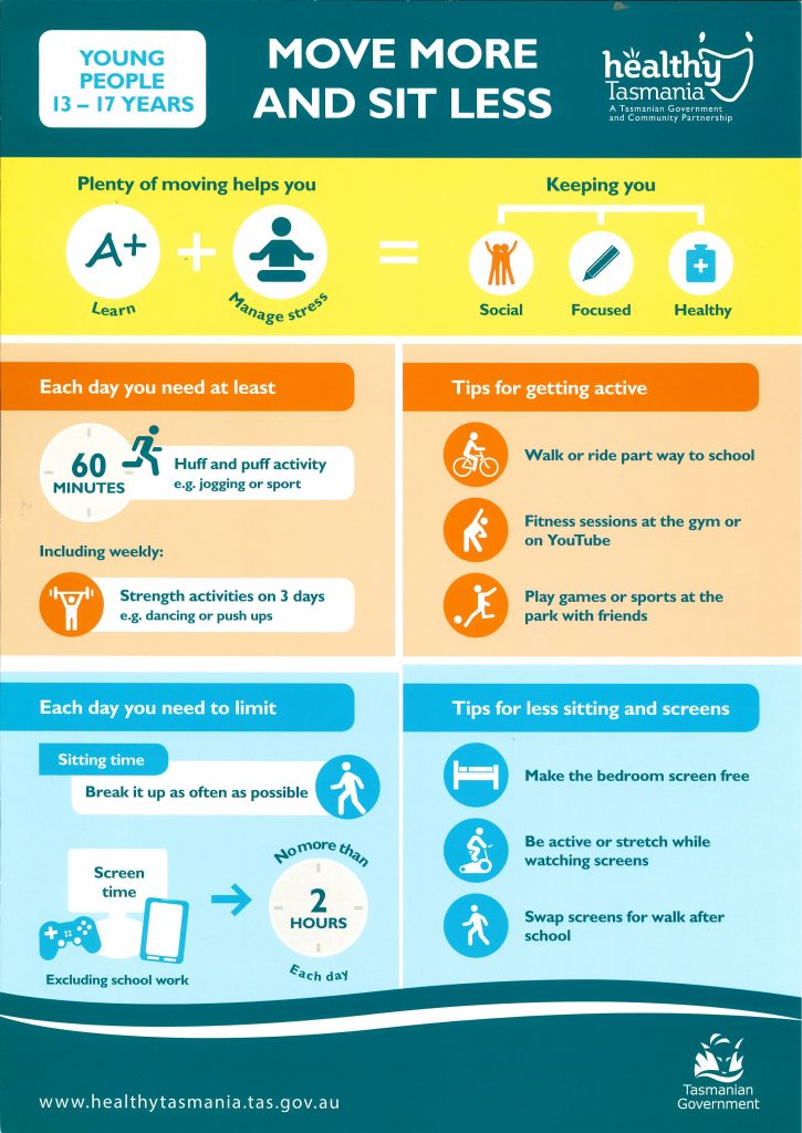 Healthy Tasmania : Move More and Sit Less – St Helens Neighbourhood House